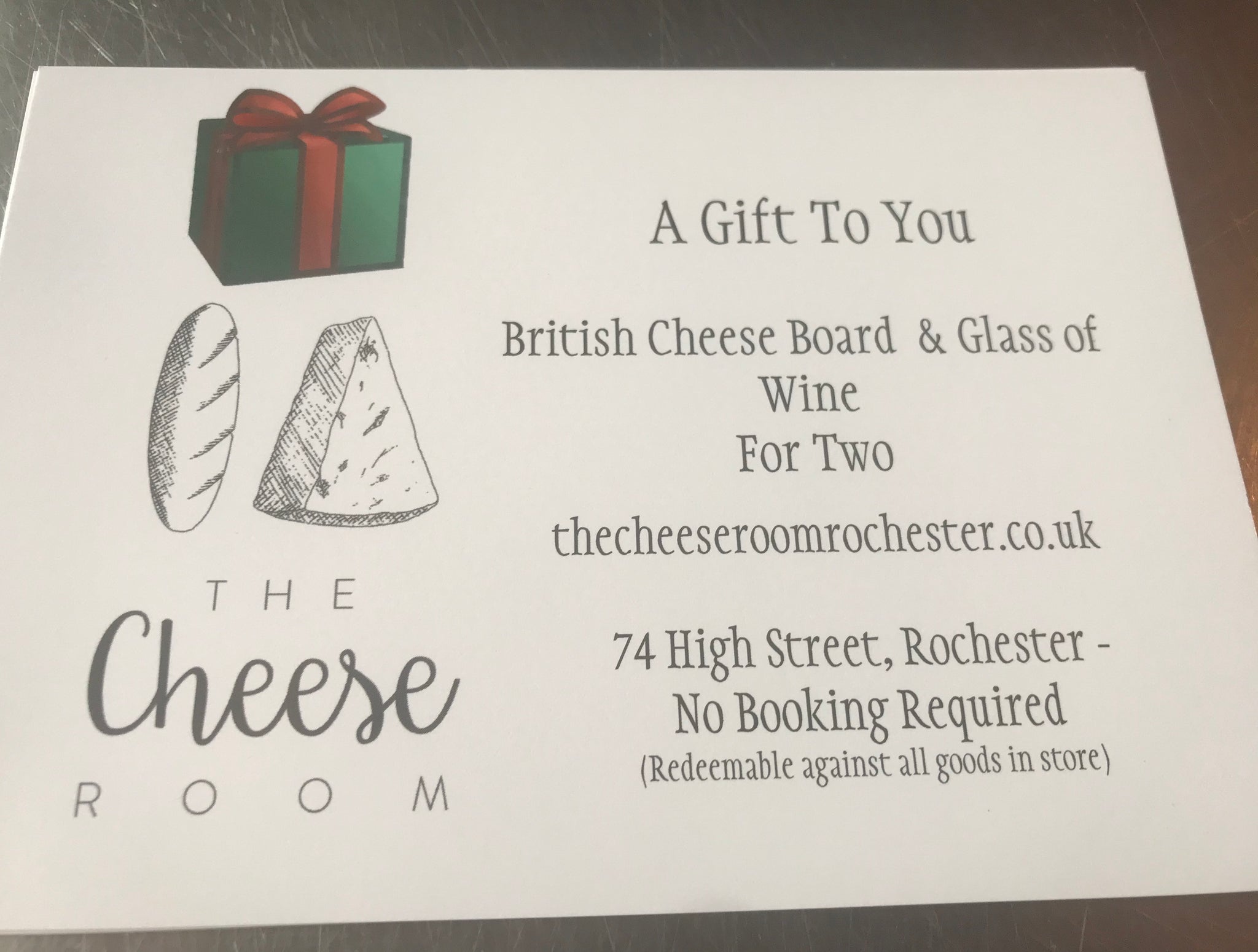Gift Vouchers – The Cheese Room Rochester